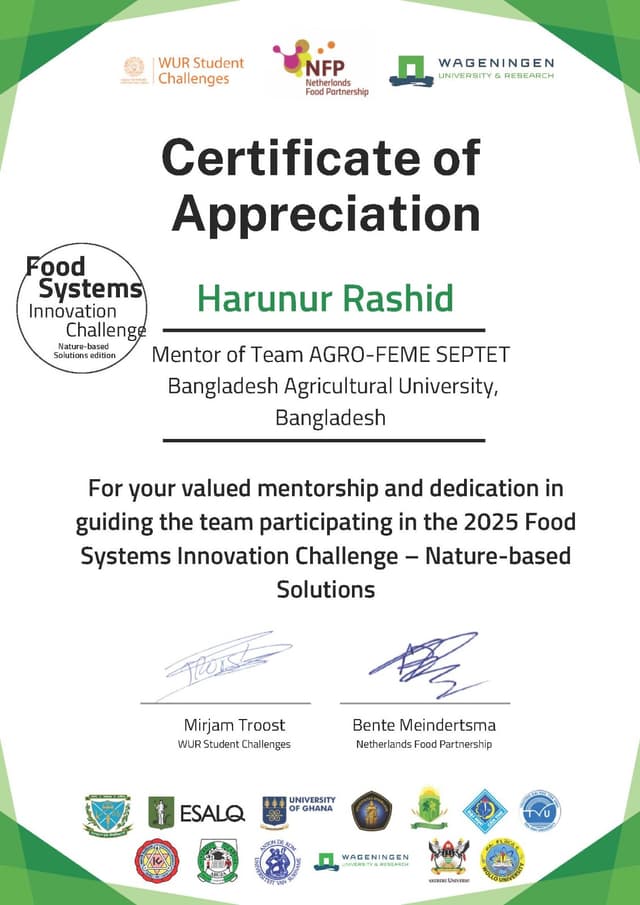 Agro-Feme Septet — Nature-Based Food Systems from Bangladesh